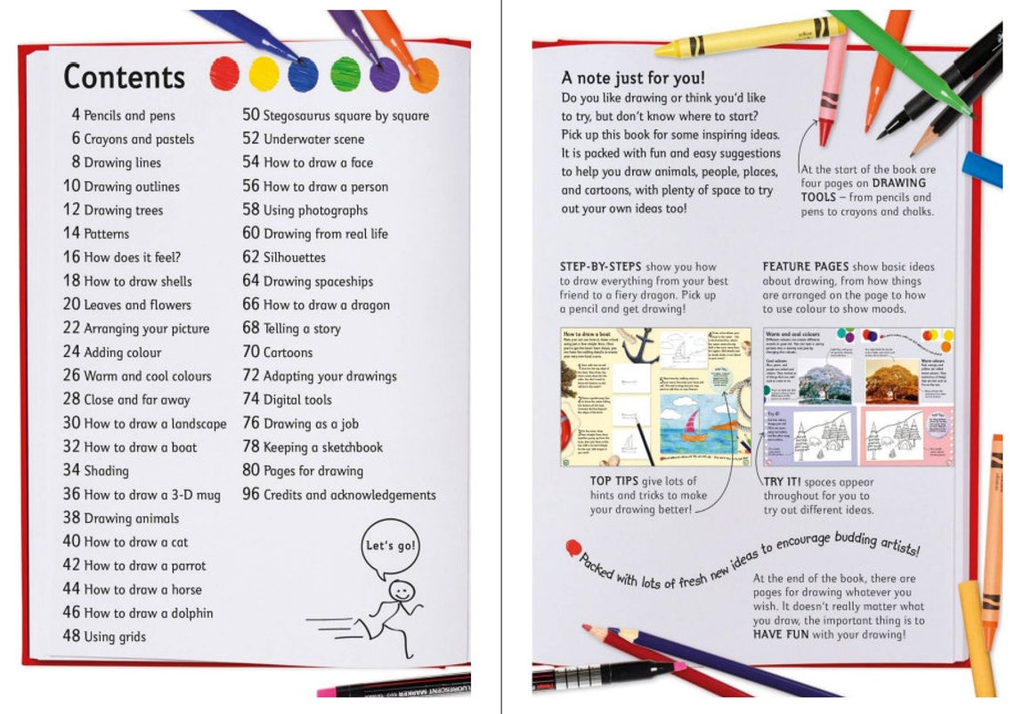 How to Draw Book for Kids Art Homeschool Printable Worksheets, Kids ...
