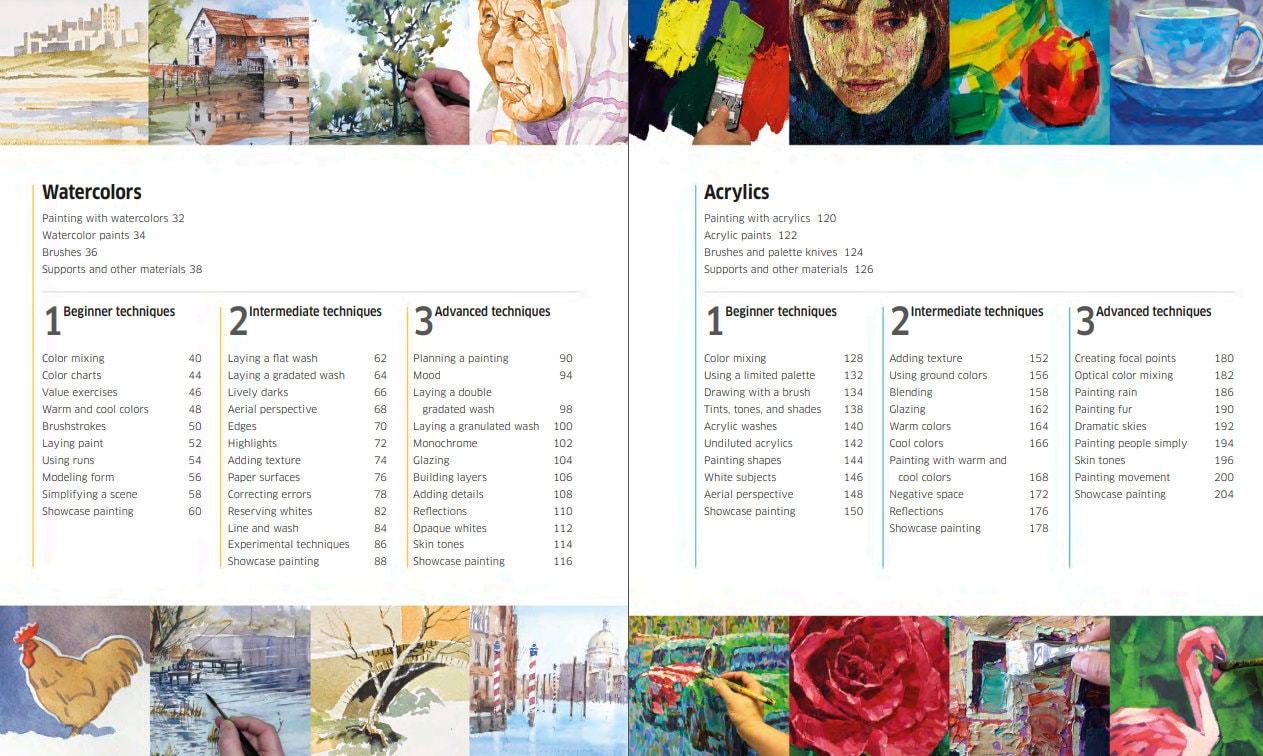 Painting Art Book, Activities Kids Art Guide Homeschool Art Book ...