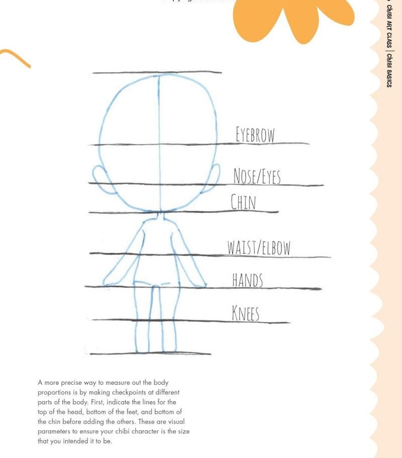 How to Draw Kawaii Chibi, Chibi Art Printable Worksheets Art Digital ...