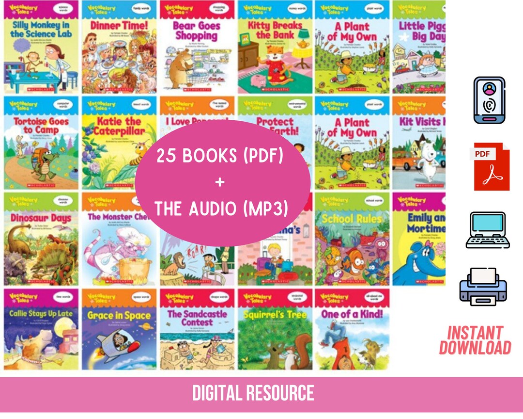 Toddler English Book Set: Sight Words, Reading Comprehension (PDF + MP3 ...