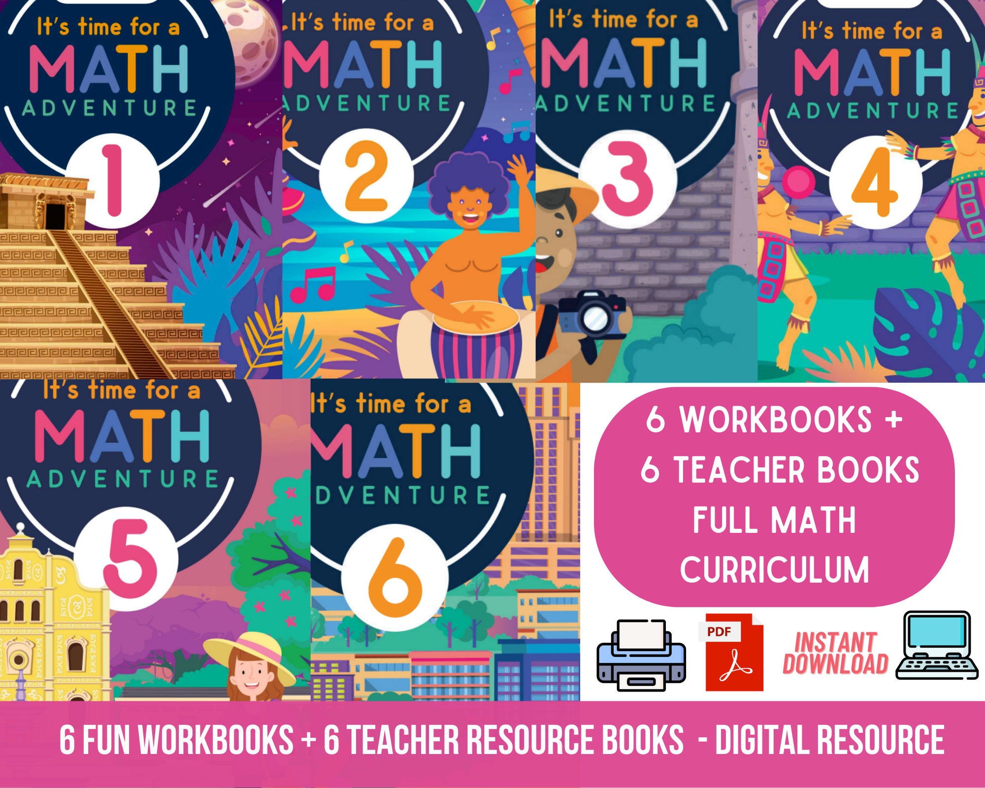 Primary Math Printable Workbooks grade 1-6, Printable Math Worksheets ...