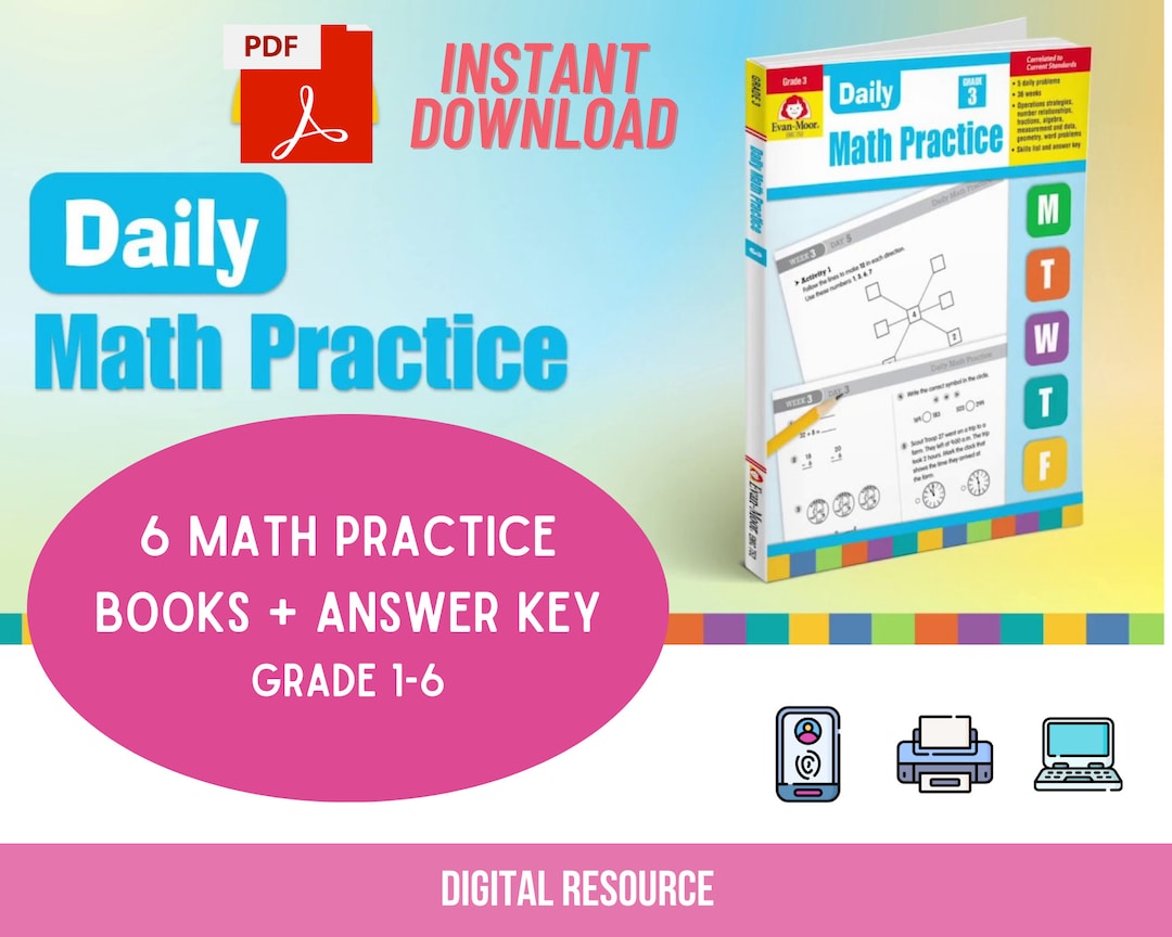 Primary Math Printable Workbooks (grade 1-6), Printable Math Worksheets ...