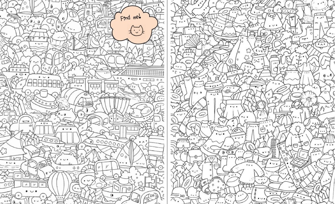 How to Draw Kawaii Doodles Cute Art Printable Worksheets Art - Etsy Canada