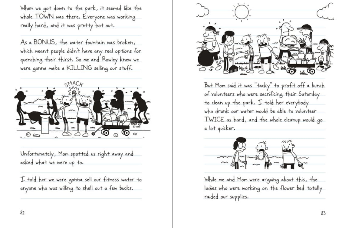 Diary of a Wimpy Kid Book Series, Story Book for Kids, Printable Book ...