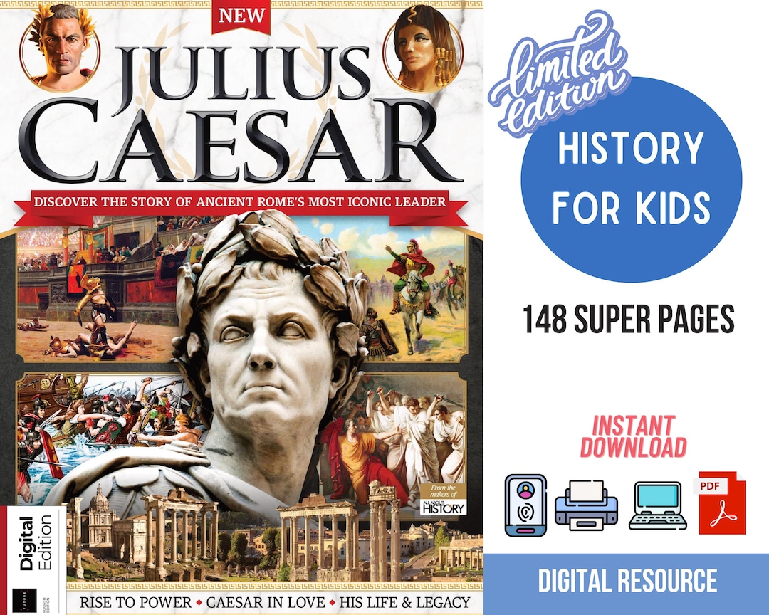 Roman Empire History Kids Printable History, Julius Caesar History ...
