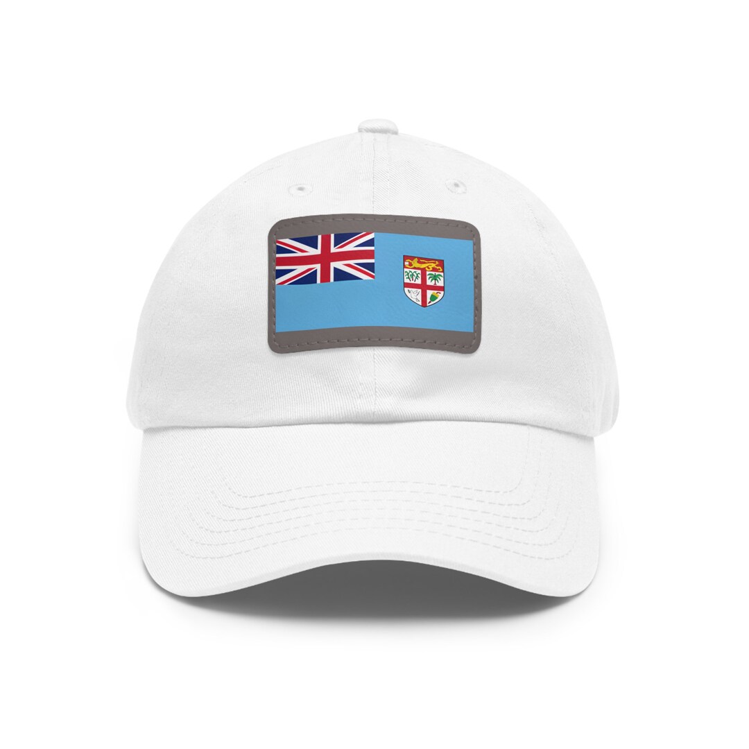 Fiji Flag Hat With Leather Patch Fijian Hat Football World - Etsy