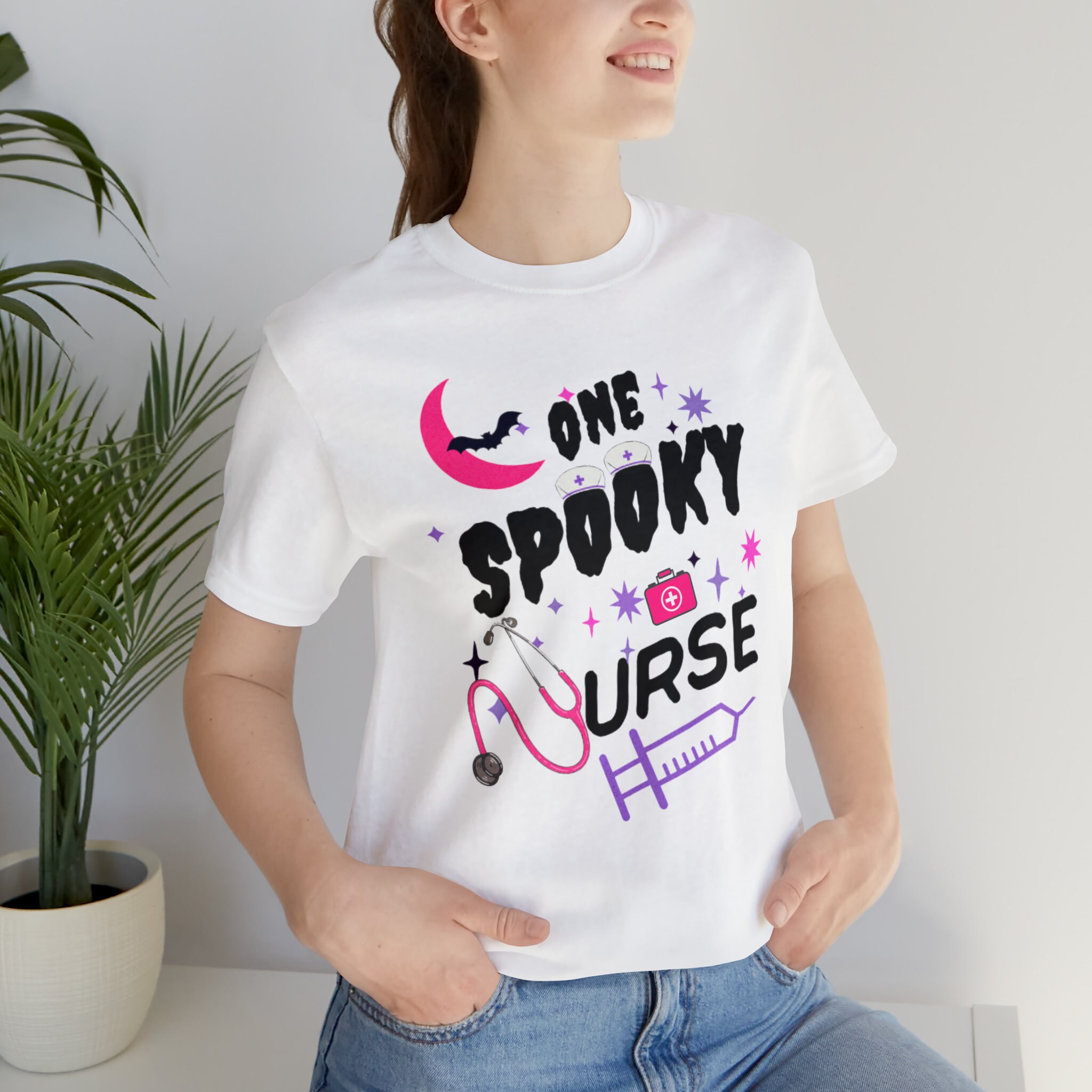One Spooky Nurse Shirt Spooky Nurse Tshirt for Her Nurse - Etsy