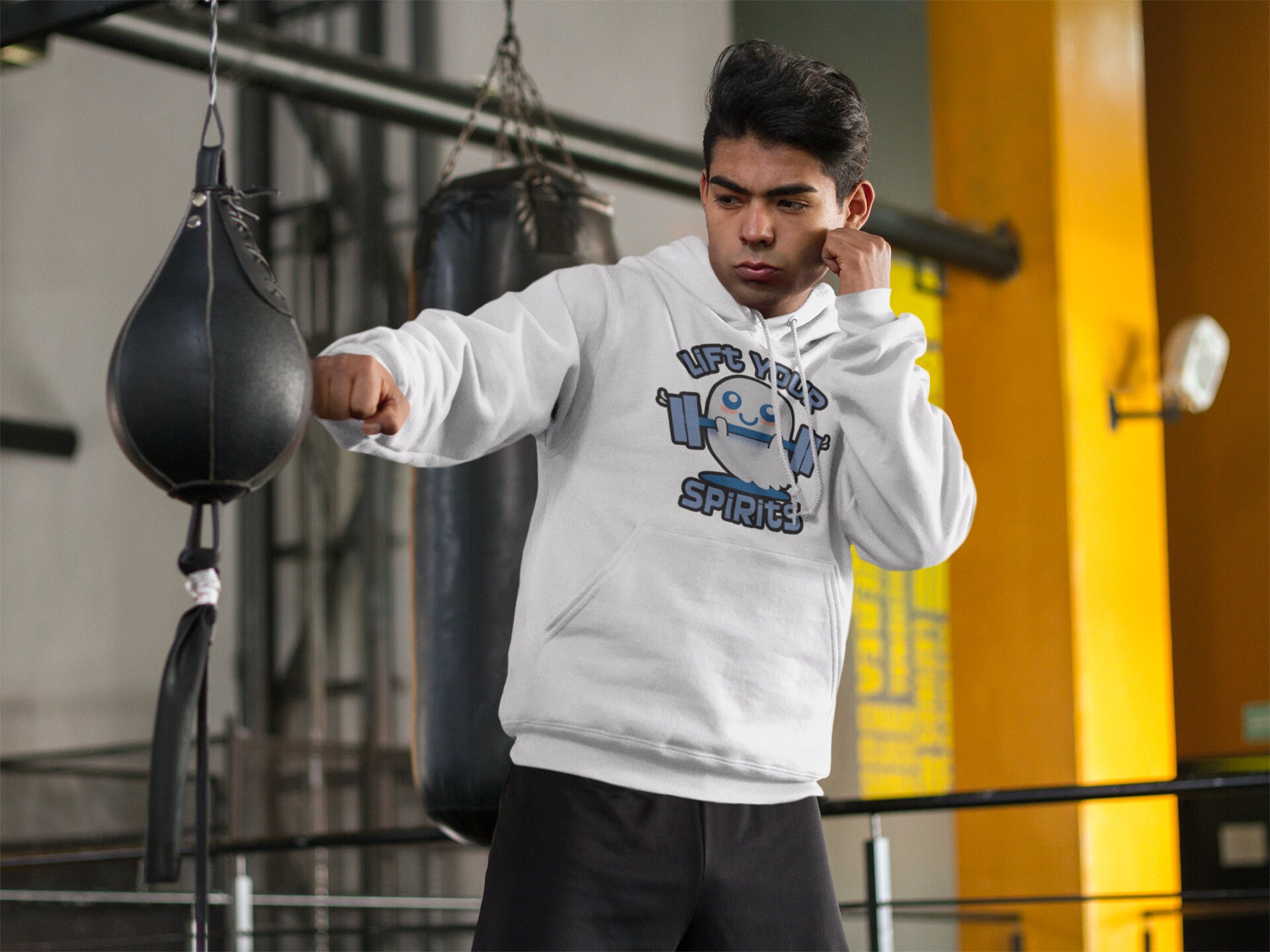 Lift Your Spirit, Cute Ghost Hoodie, Deadlift Sweatshirt, Fitness ...