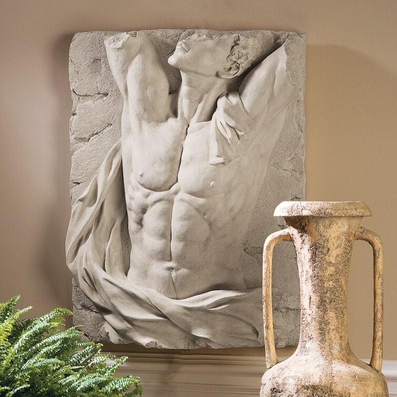 The Torso of Adonis Bas Relief Wall Décor Home Decor - Etsy