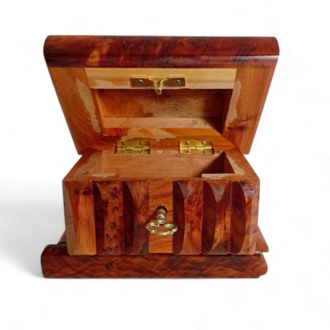 Secret Lock Box Gift, Mystery Box, Wooden Puzzle Box - Etsy