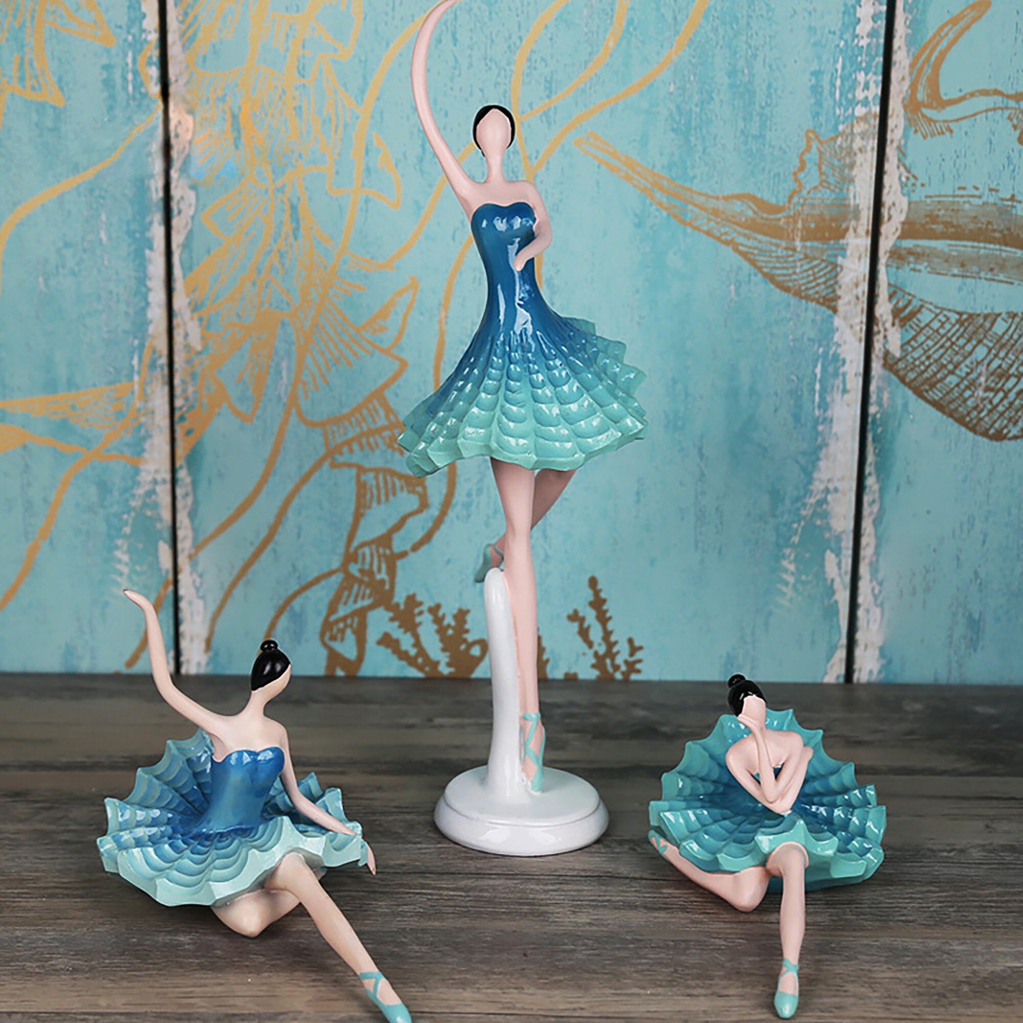 Ballet Girl Sculpture Minimalist Ballet Dancer Figurine Modern - Etsy