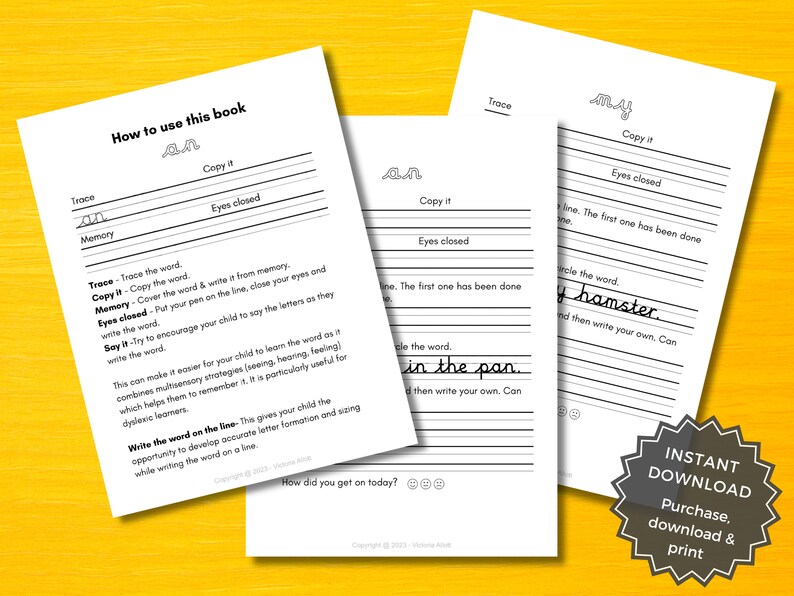 Learn to Read & Write the First 100 High Frequency Words. Printable ...