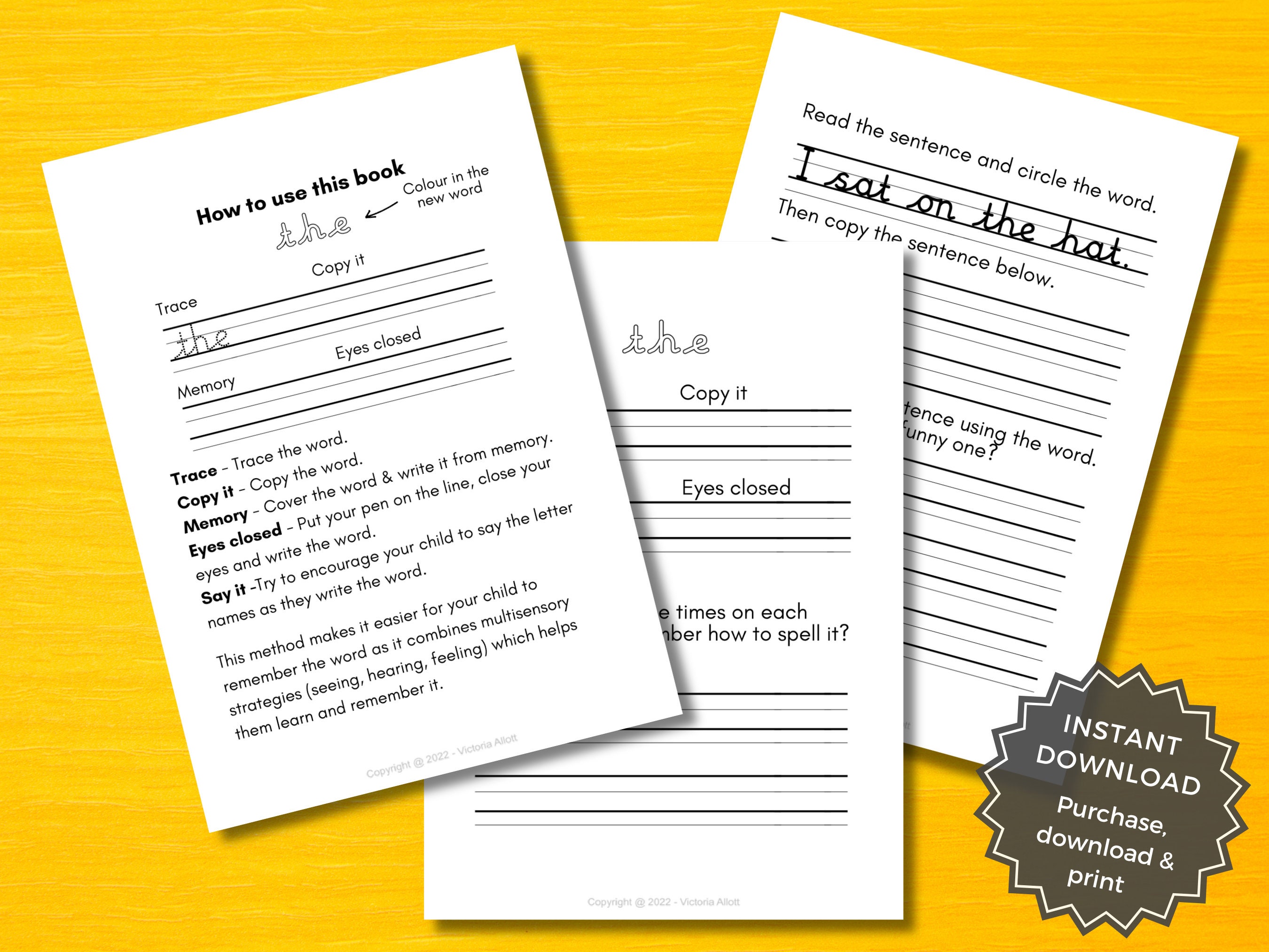Learn to Read & Write the Year 1 Common Exception Words. Printable ...