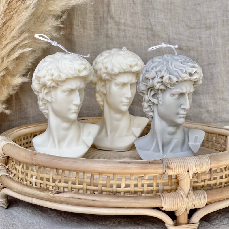 David Statue Candle - Etsy