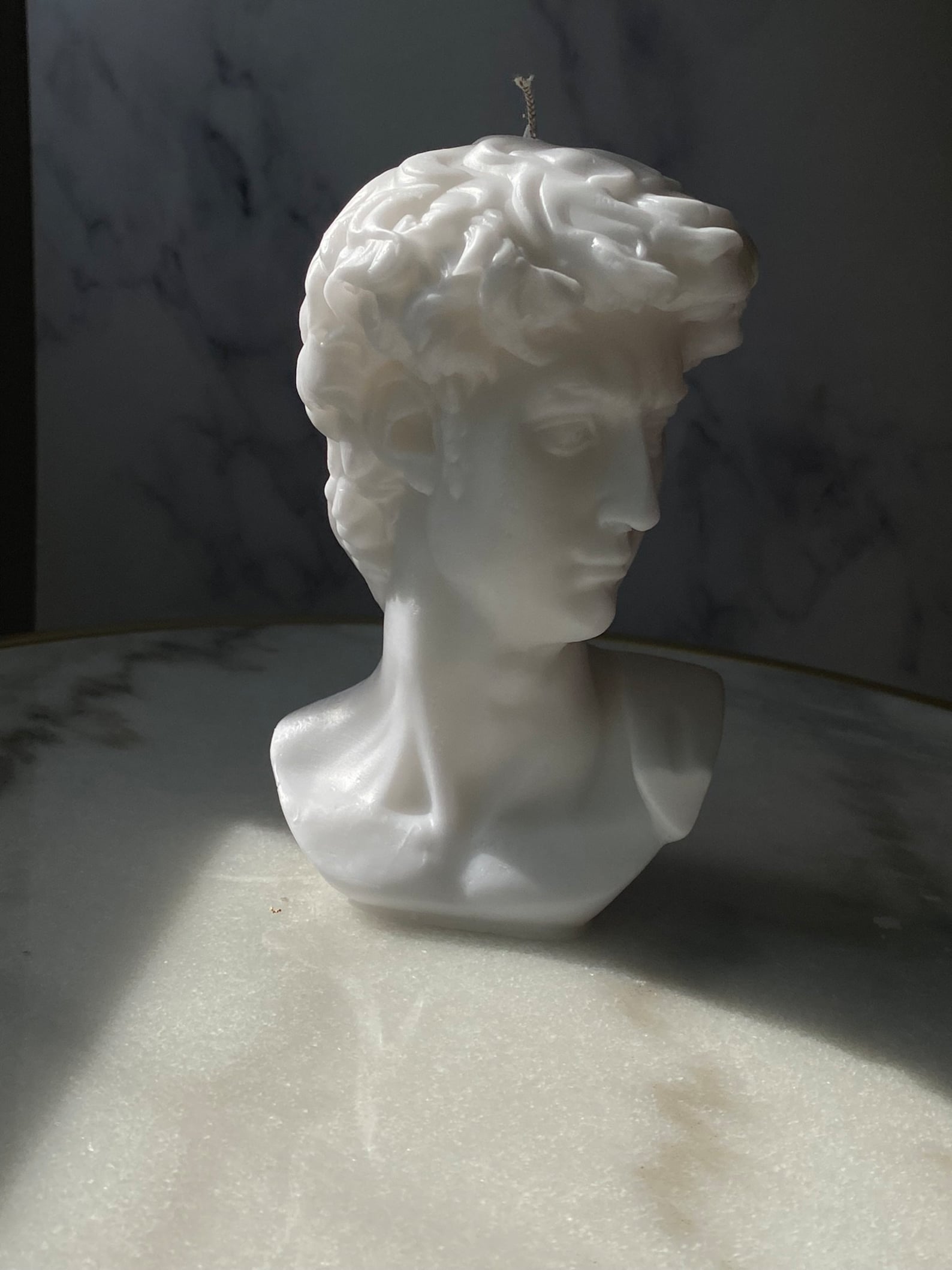 David Statue Candle - Etsy