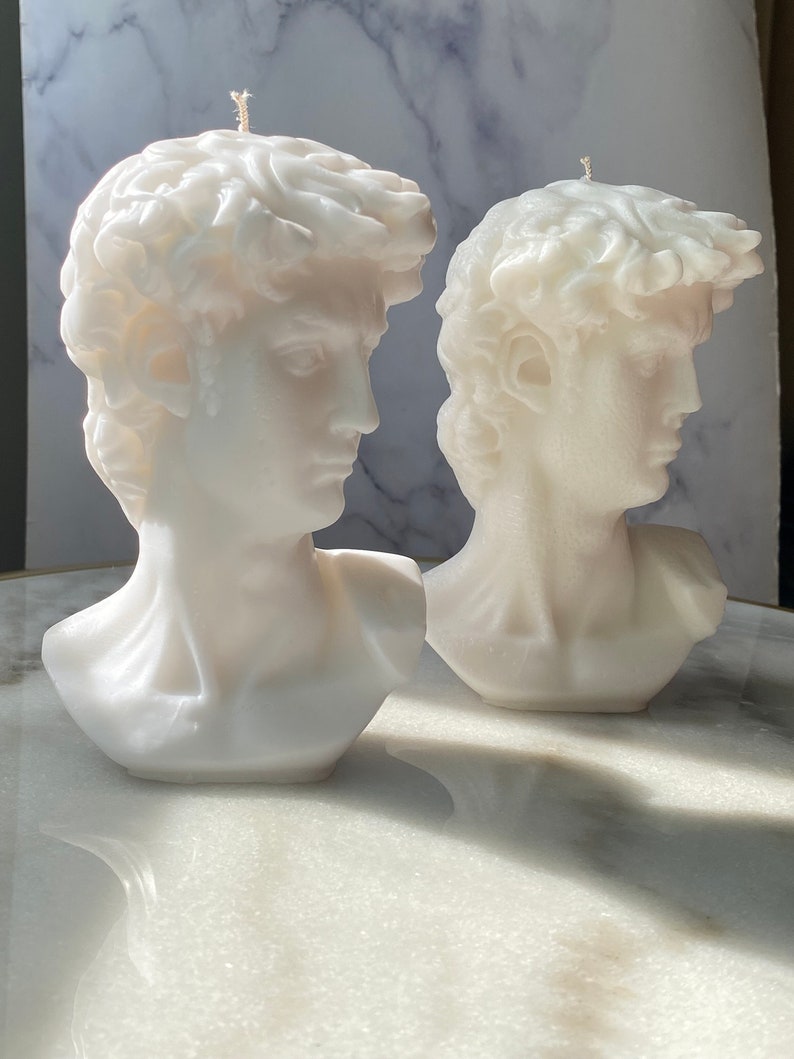 David Statue Candle - Etsy