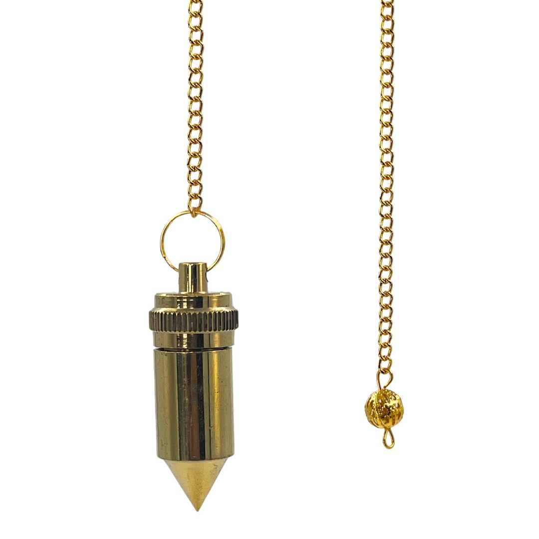 Pendulum Healing Metal Pendulums Gold Small Bullet Steel Copper ...