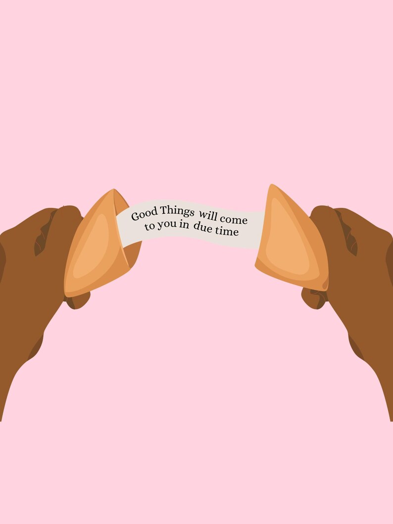 Fortune Cookie Print Motivational Poster Girl Boss Trendy Wall Art ...