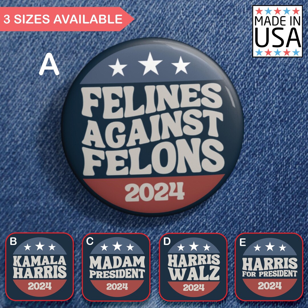 Kamala Harris Tim Walz 2024 Kamala Harris Buttons, Feminist Pin Kamala ...