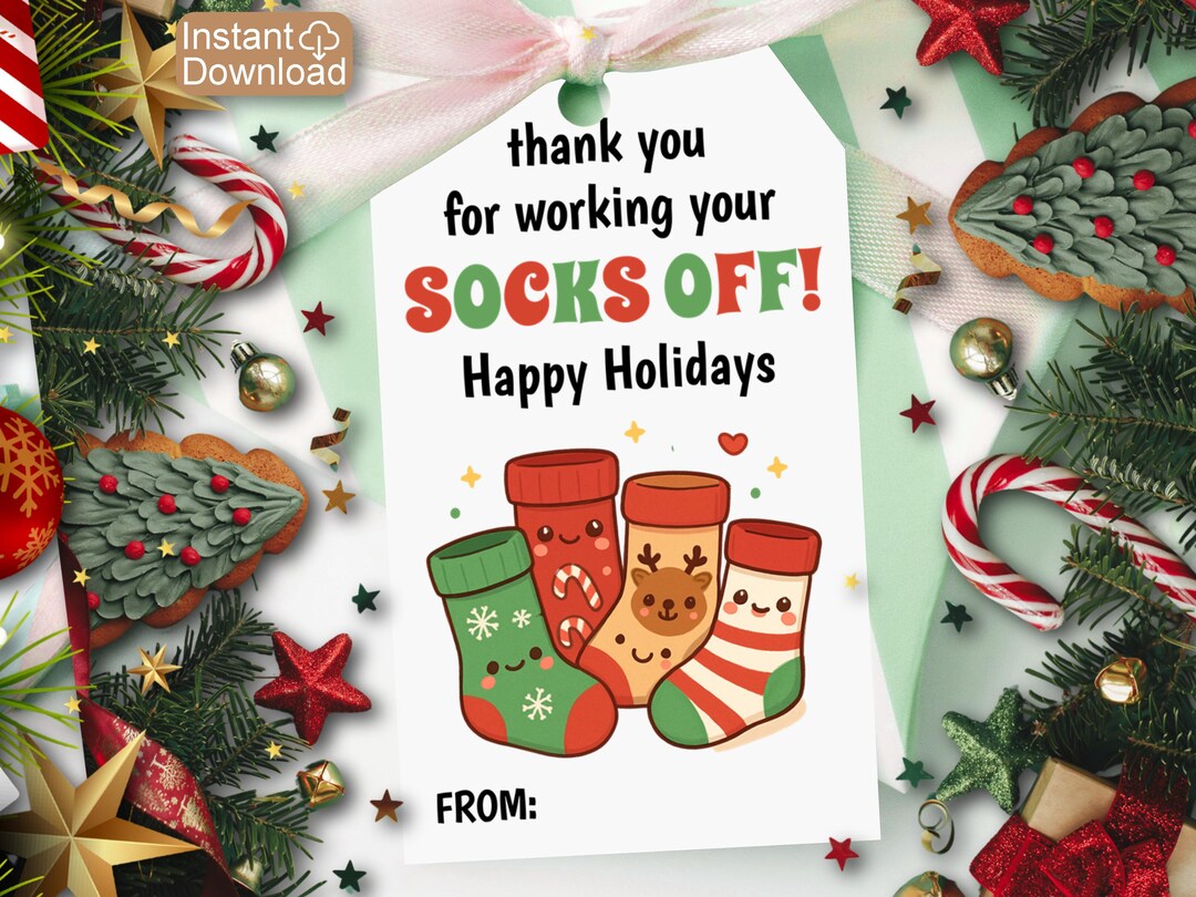 Christmas Class Gift Tags Exchange Printable Basket Tag for Classroom ...