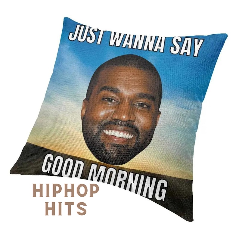 Meme Pillowcase Kanye West Funny Cushion Covers Soft Square Living Room ...