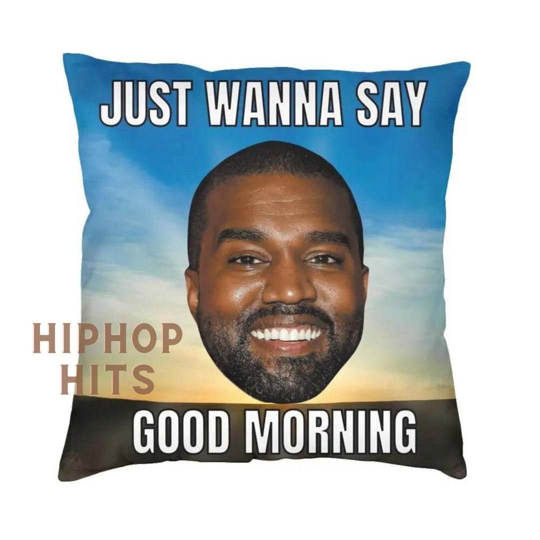 Meme Pillowcase Kanye West Funny Cushion Covers Soft Square Living Room ...