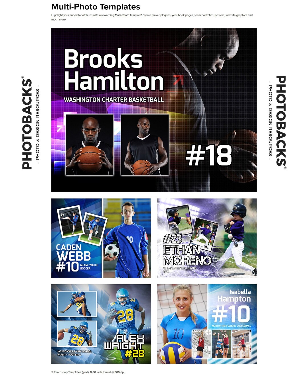 Sports Multi-photo Templates From Photobacks Sports Package 1 ...