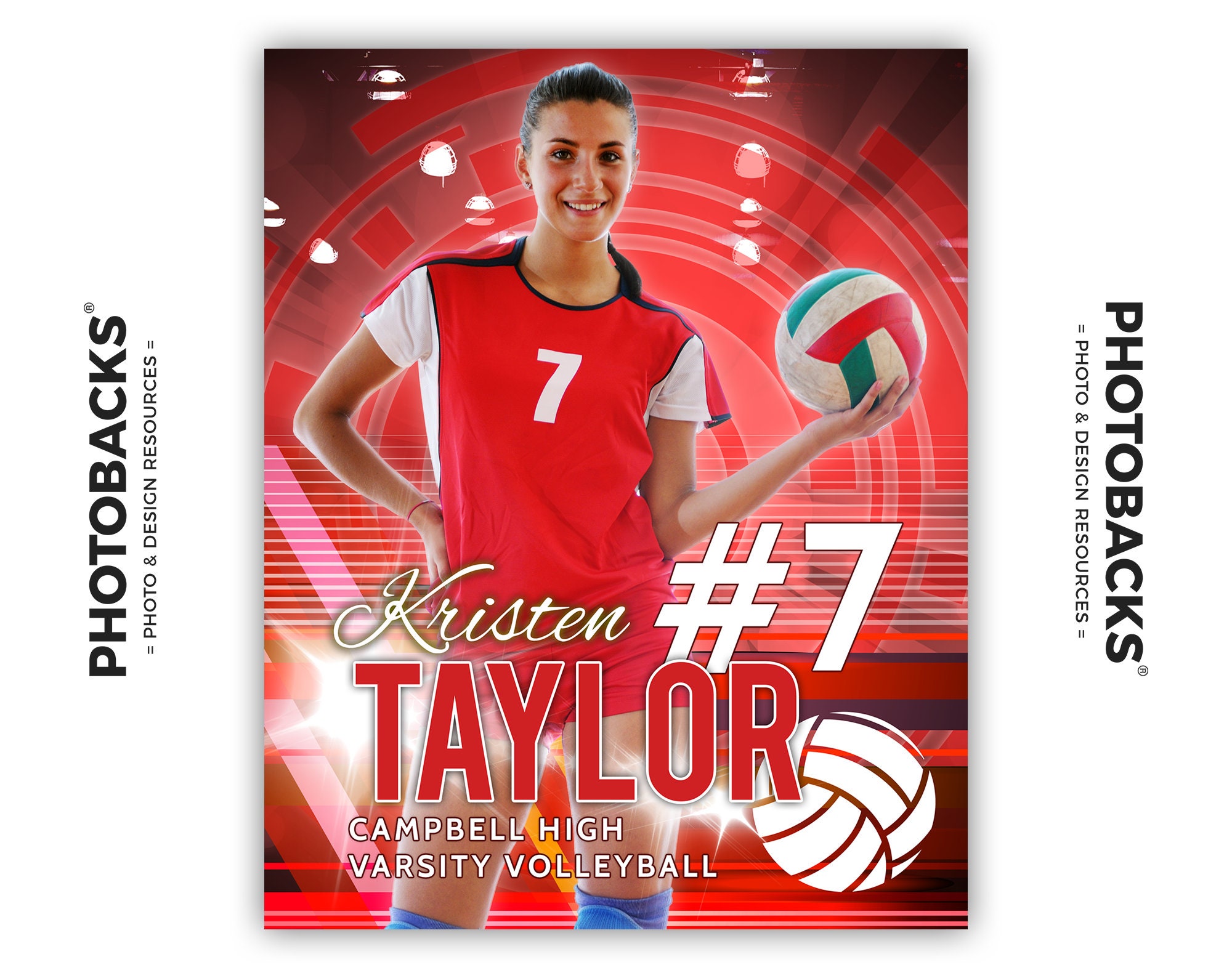 Photoshop Volleyball Sports Poster Template From Photobacks Sports ...