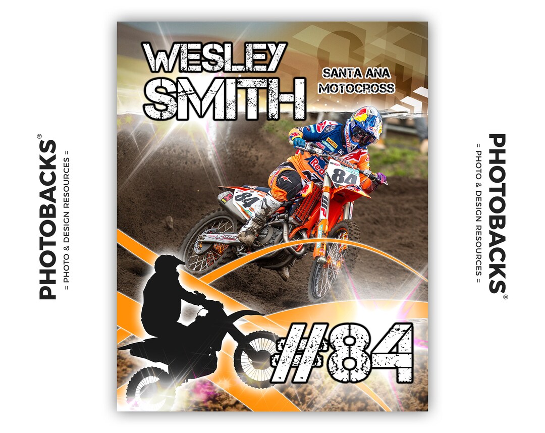 Photoshop Motocross Sports Poster Template From Photobacks Sports ...