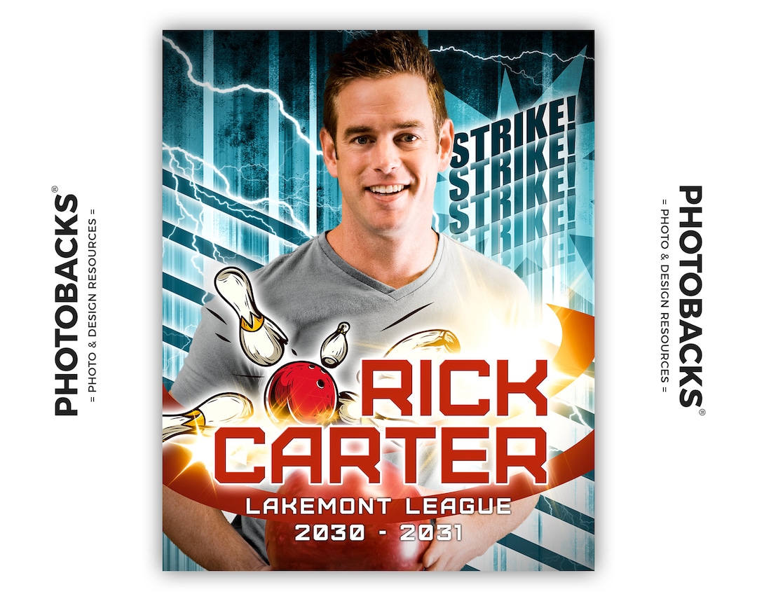 Photoshop Bowling Sports Poster Template From Photobacks Sports Package ...
