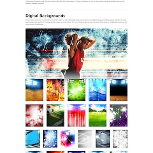 COMPLETE Sports Package 1 From Photobacks: HUNDREDS of Photoshop ...