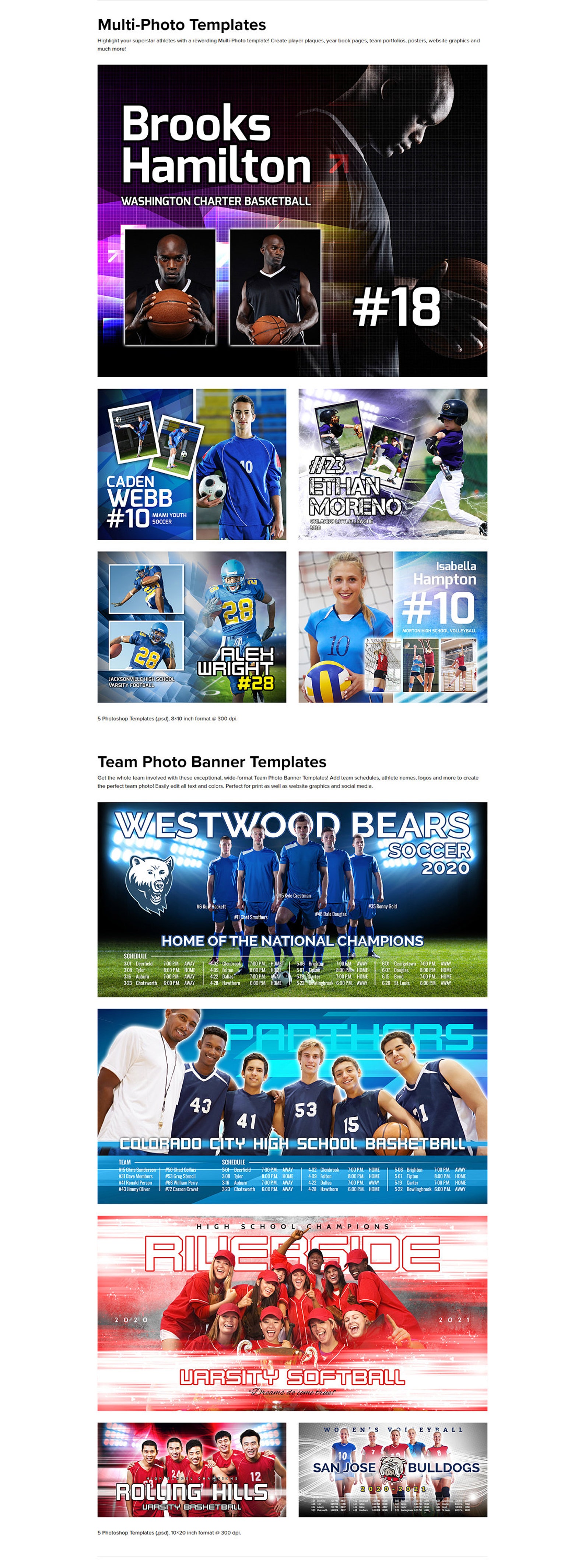 COMPLETE Sports Package 1 From Photobacks: HUNDREDS of Photoshop ...
