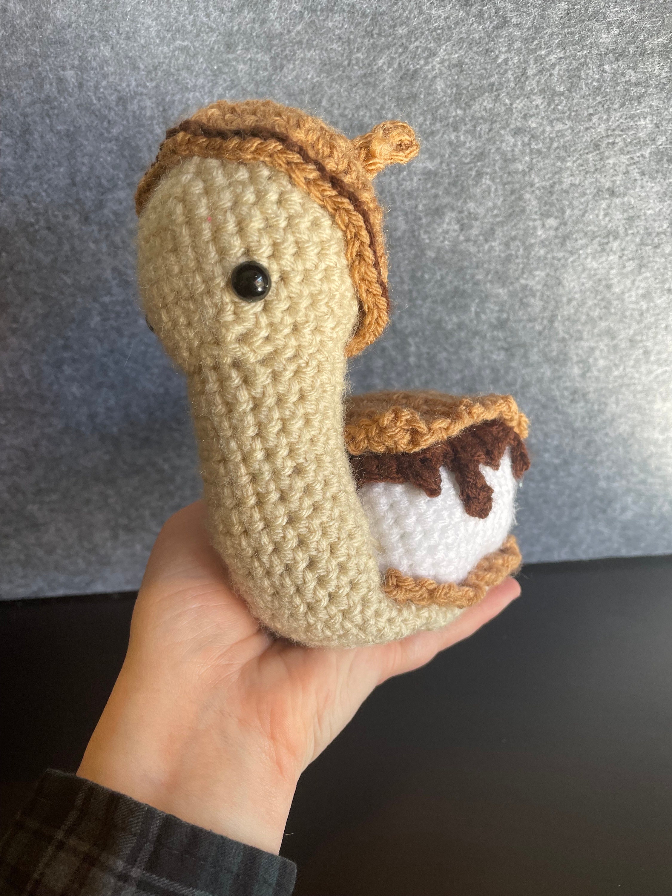Crochet Smores Snail Made to Order - Etsy