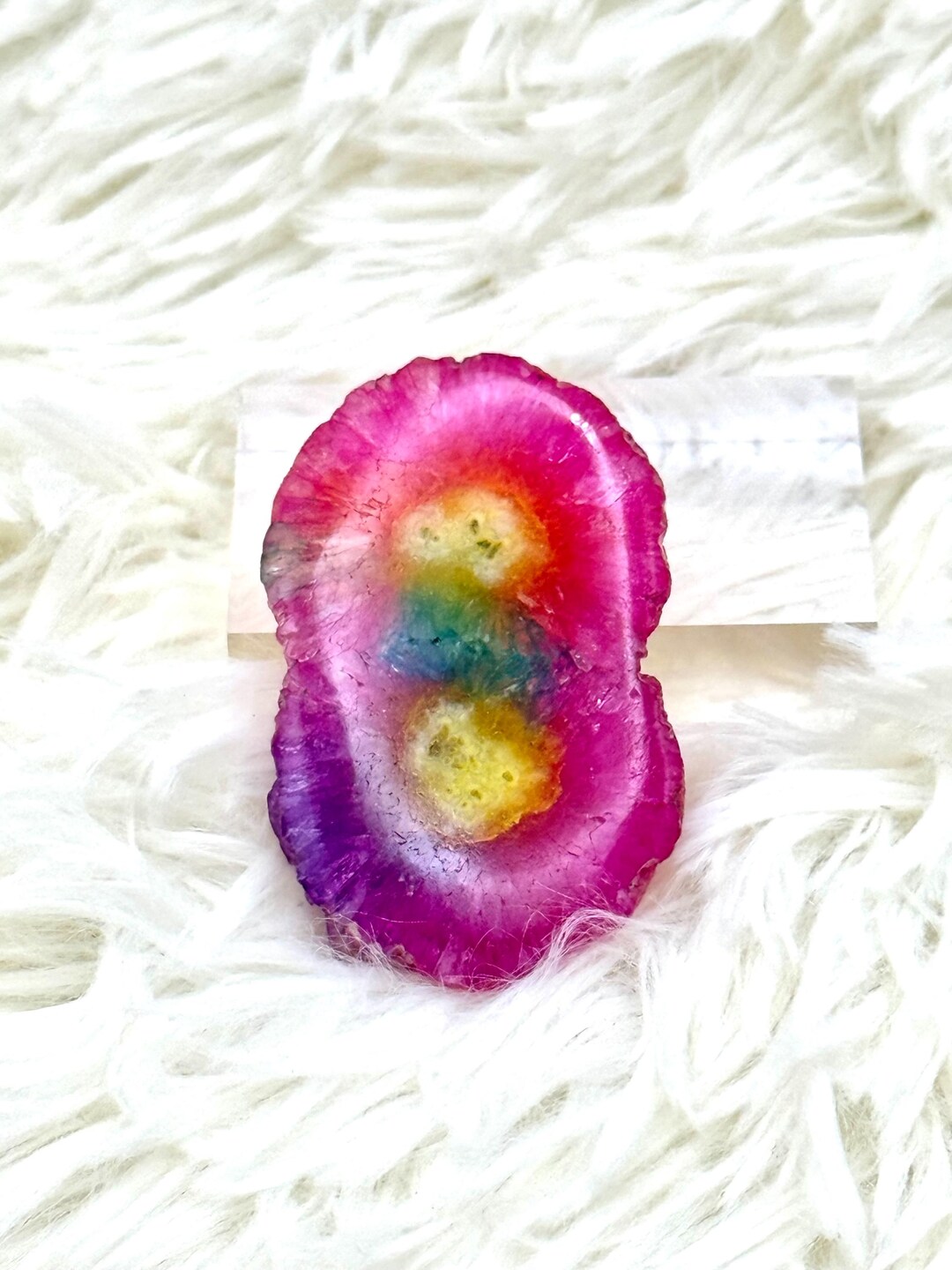 21g Multi Color Quartz Stalactites Slice Loose Gemstone E115 - Etsy