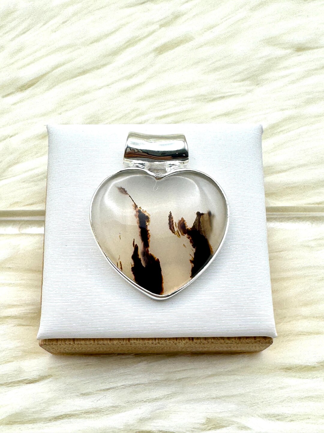 Natural Montana Agate From the Yellowstone River 925 Silver Pendants ...