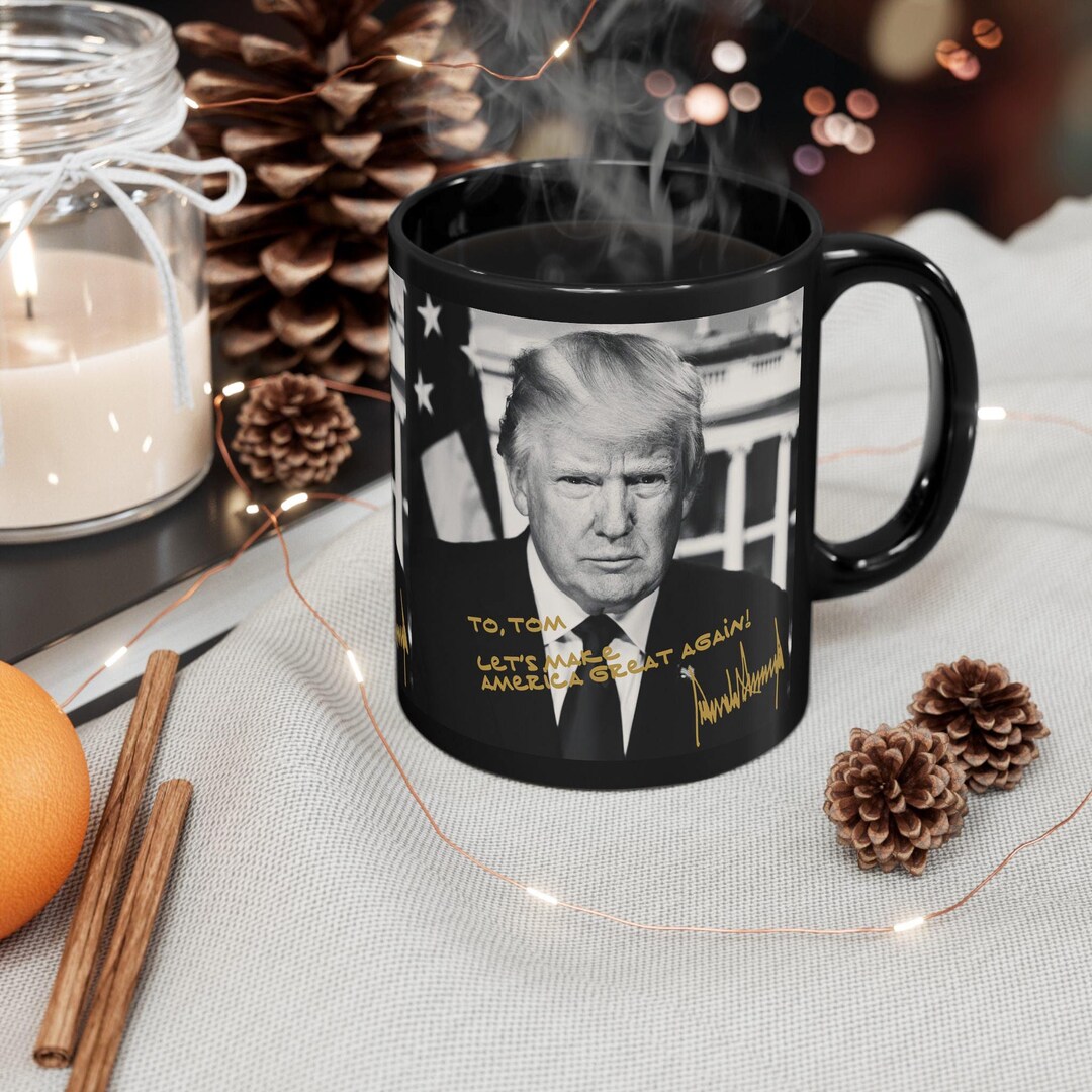 Personalized President Trump Autographed Mug, Donald J Trump ...