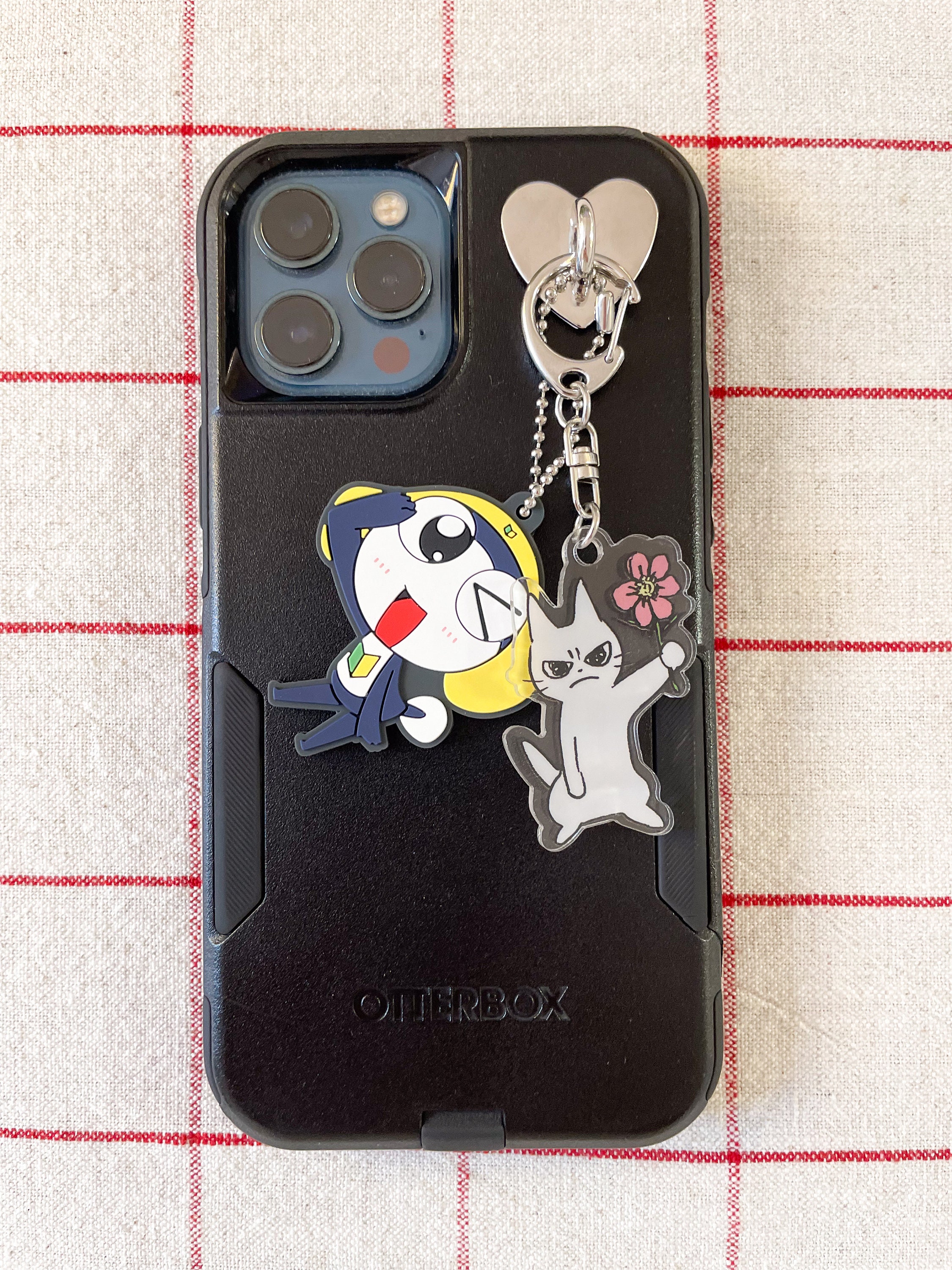 Metal Adhesive Heart Shaped Phone Charm Hook, Phone Charm Holder, Kpop ...