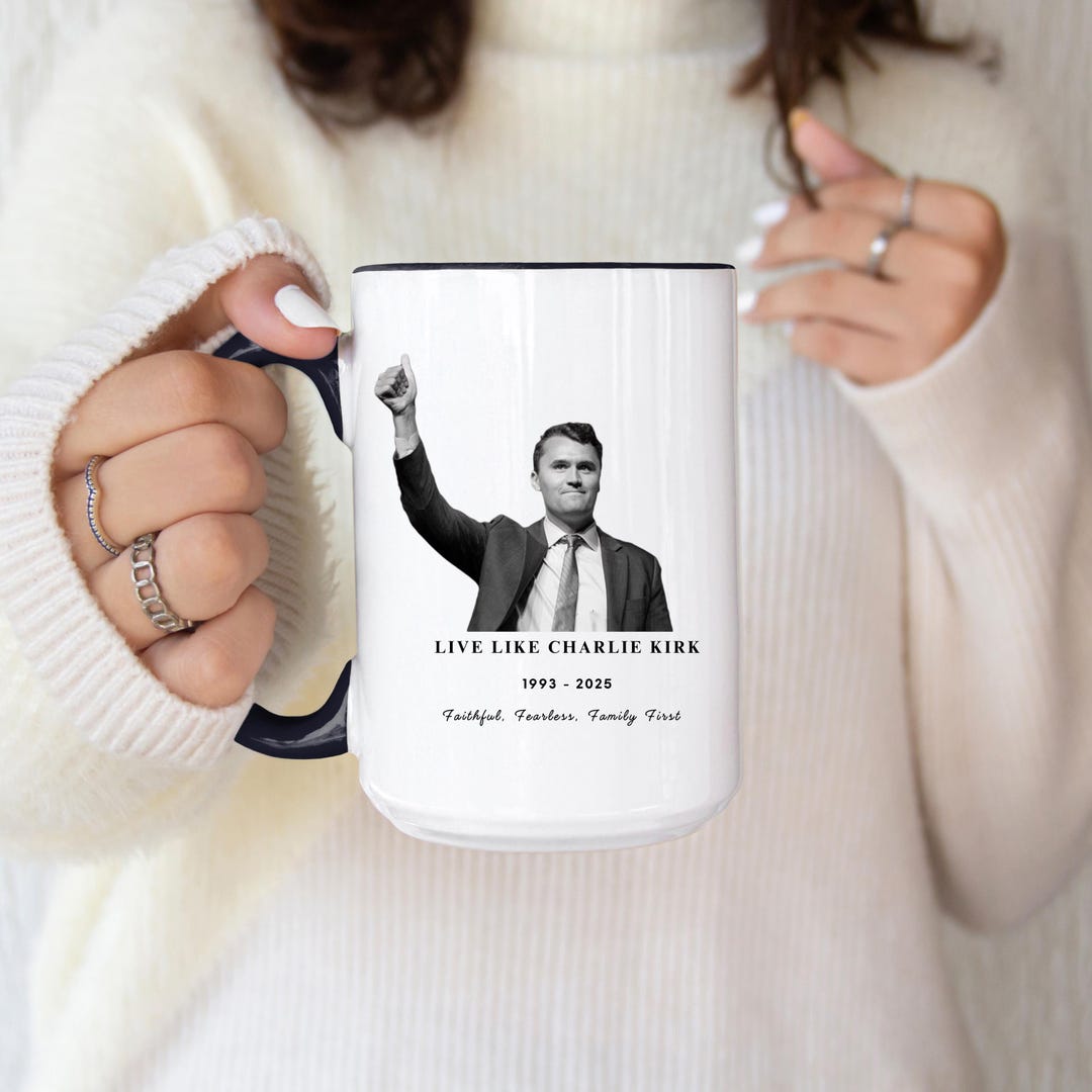 Charlie Kirk Memorial Mug, Freedom of Speech Coffee Cup, Political ...