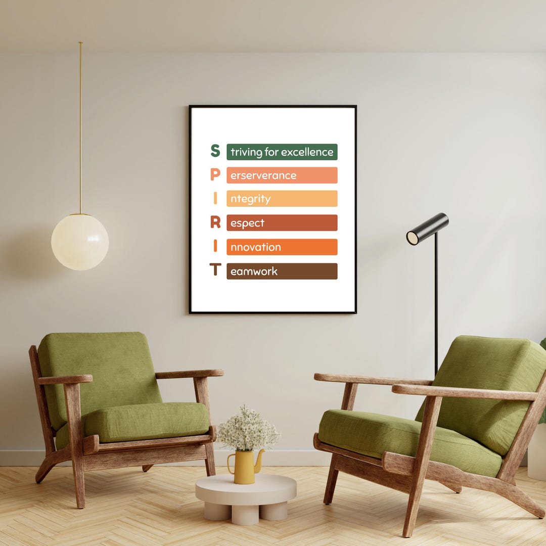 Spirit Poster Classroom Printable Wall Art, Office Decor, Classroom ...