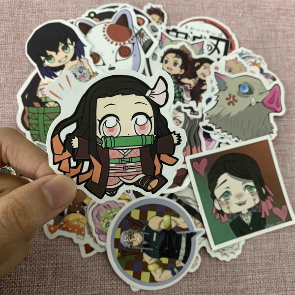 Demon Slayer Laptop Stickers - Etsy