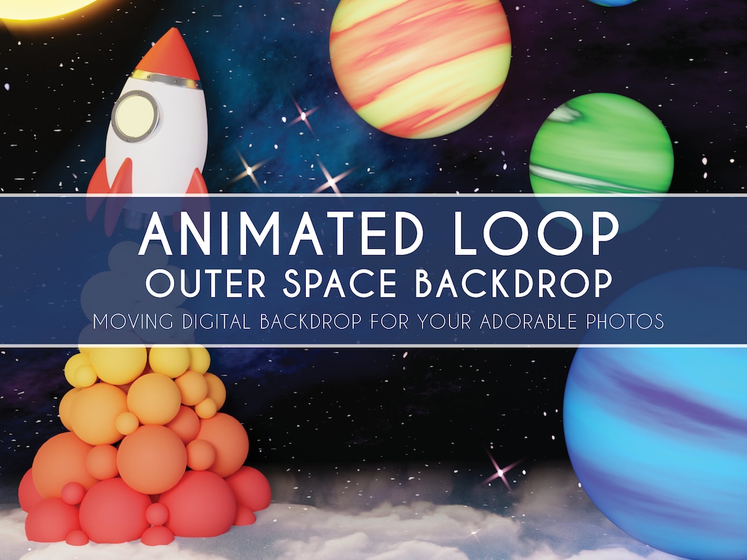 Animated Space Backdrop | Fun Planet Photography Background | Solar ...