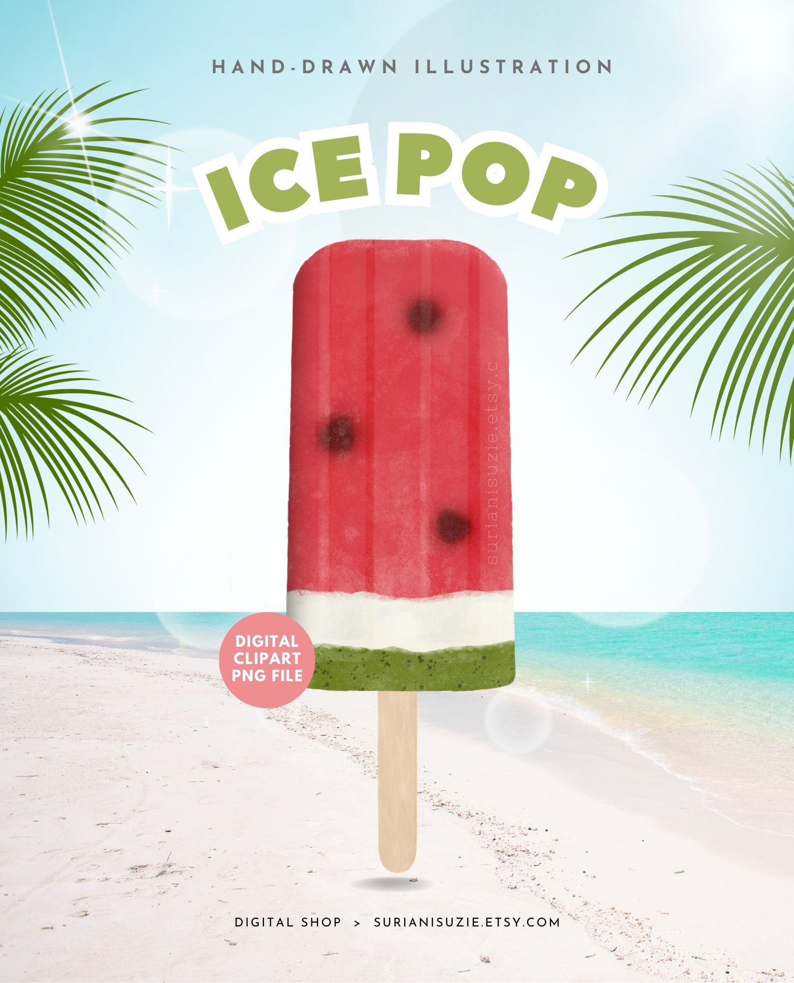 Ice Cream Clipart PNG, Summer Season Cliparts, Ice Pop Clip Art Sticker ...