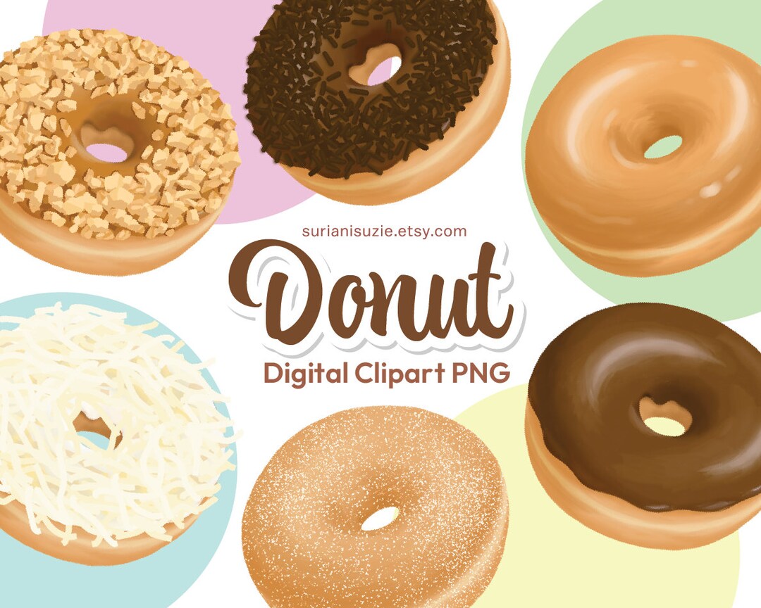 Donut Clipart PNG, Sweet Bites Clip Art, Bakery Cliparts, Cakes Baking ...