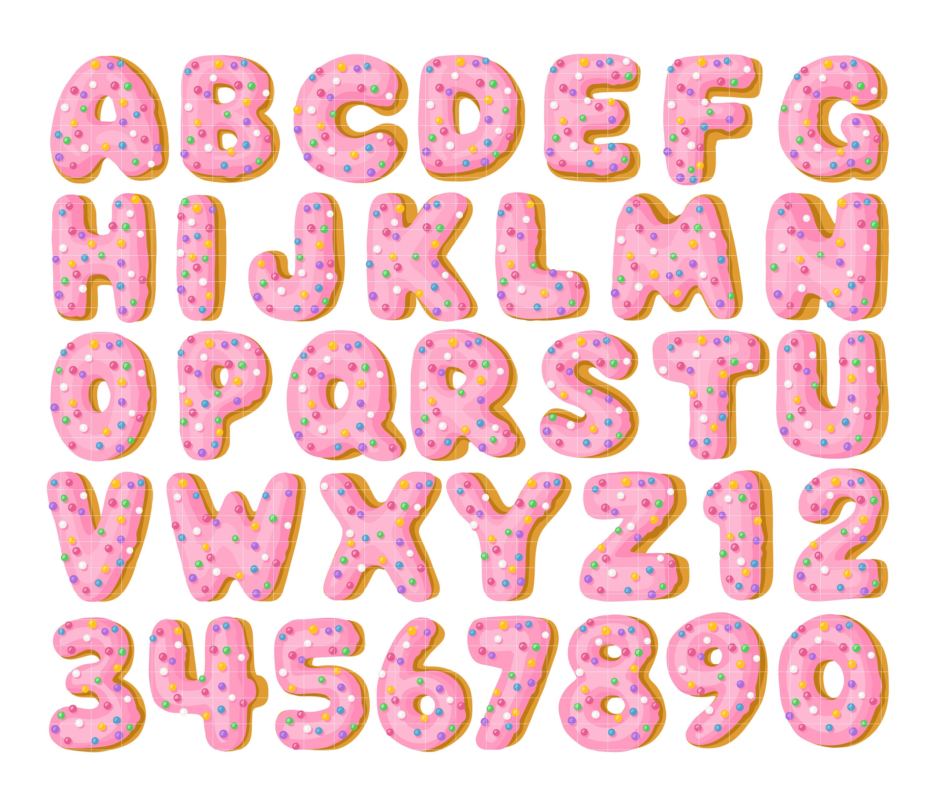 Biscuit Alphabet Clipart - PNG, EPS, SVG Vector Graphics & Craft ...