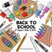 Back to School Clipart – Kids Stationery, Hand-drawn Graphics for ...
