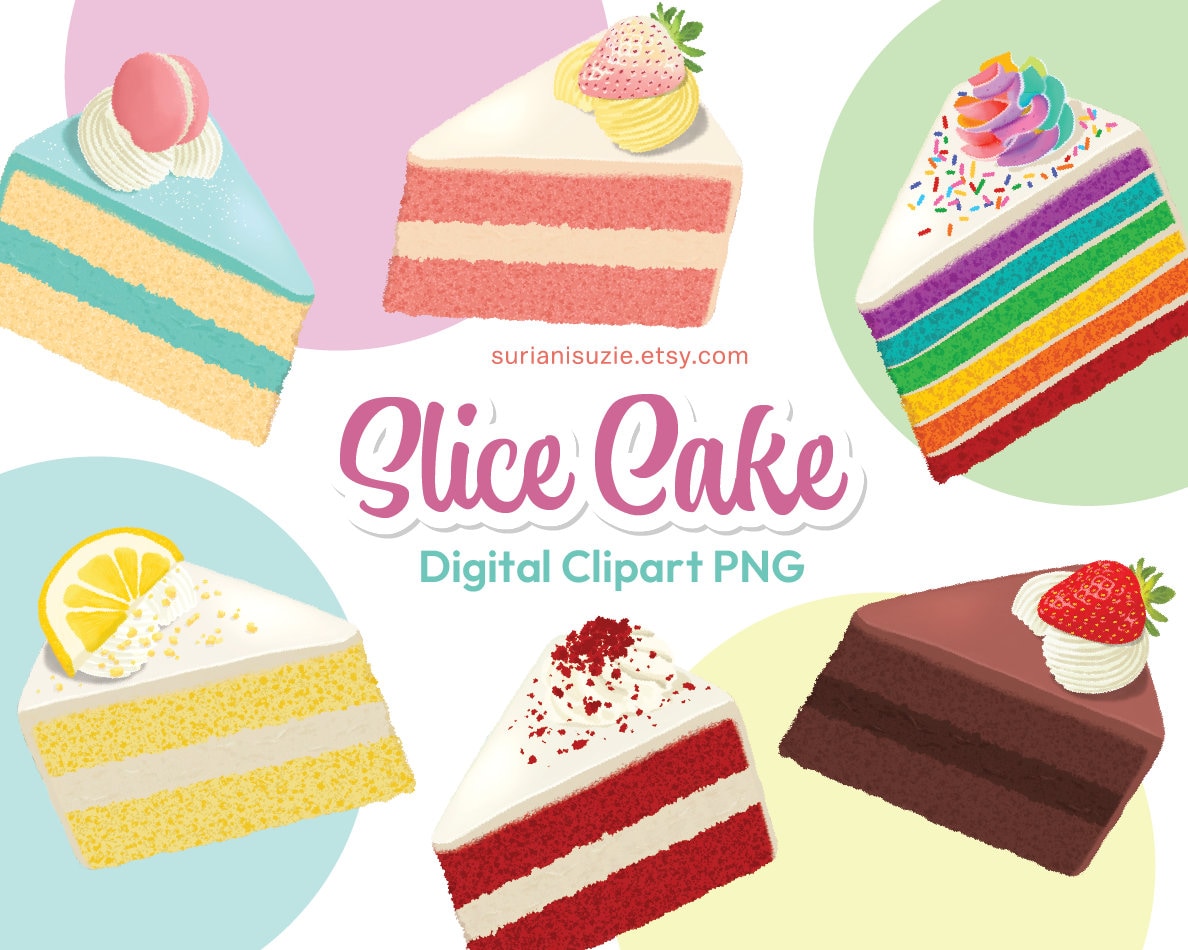 Slice Cake Clipart PNG, Sweet Bites Clip Art, Bakery Cliparts, Cakes ...