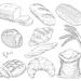 Bread Line Art Clipart, PNG, SVG, EPS Vector Graphics Black and White ...