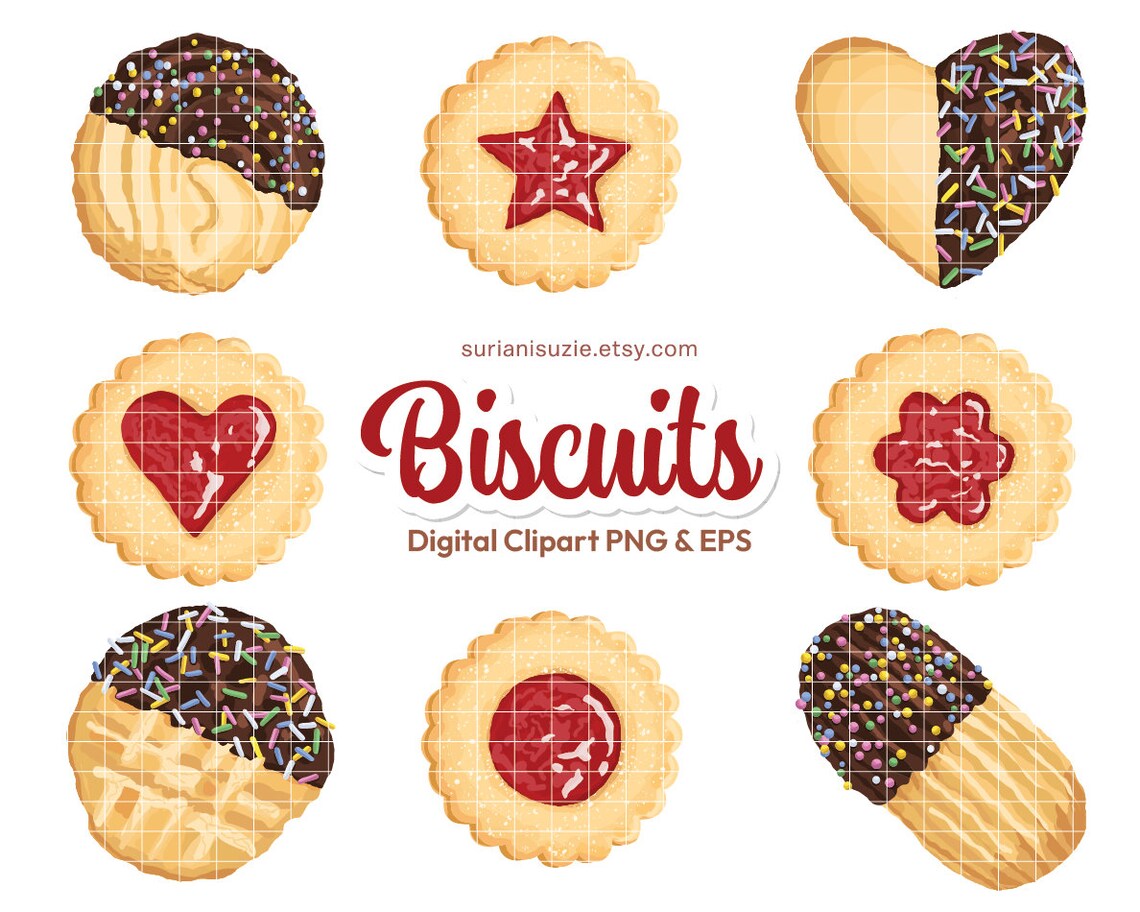 Butter Biscuits Clipart PNG, EPS Vector Graphics, Cookies Clip Art ...