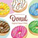 Donut Clipart PNG, Sweet Bites Clip Art, Bakery Cliparts, Cakes Baking ...