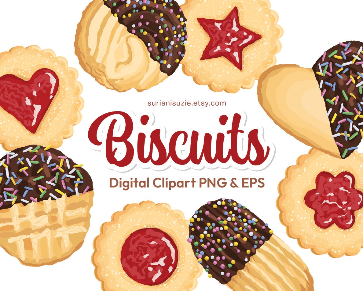 Butter Biscuits Clipart PNG, EPS Vector Graphics, Cookies Clip Art ...